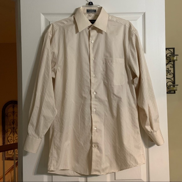 Axcess | Shirts | Mens Cream Color Button Down Dress Shirt | Poshmark